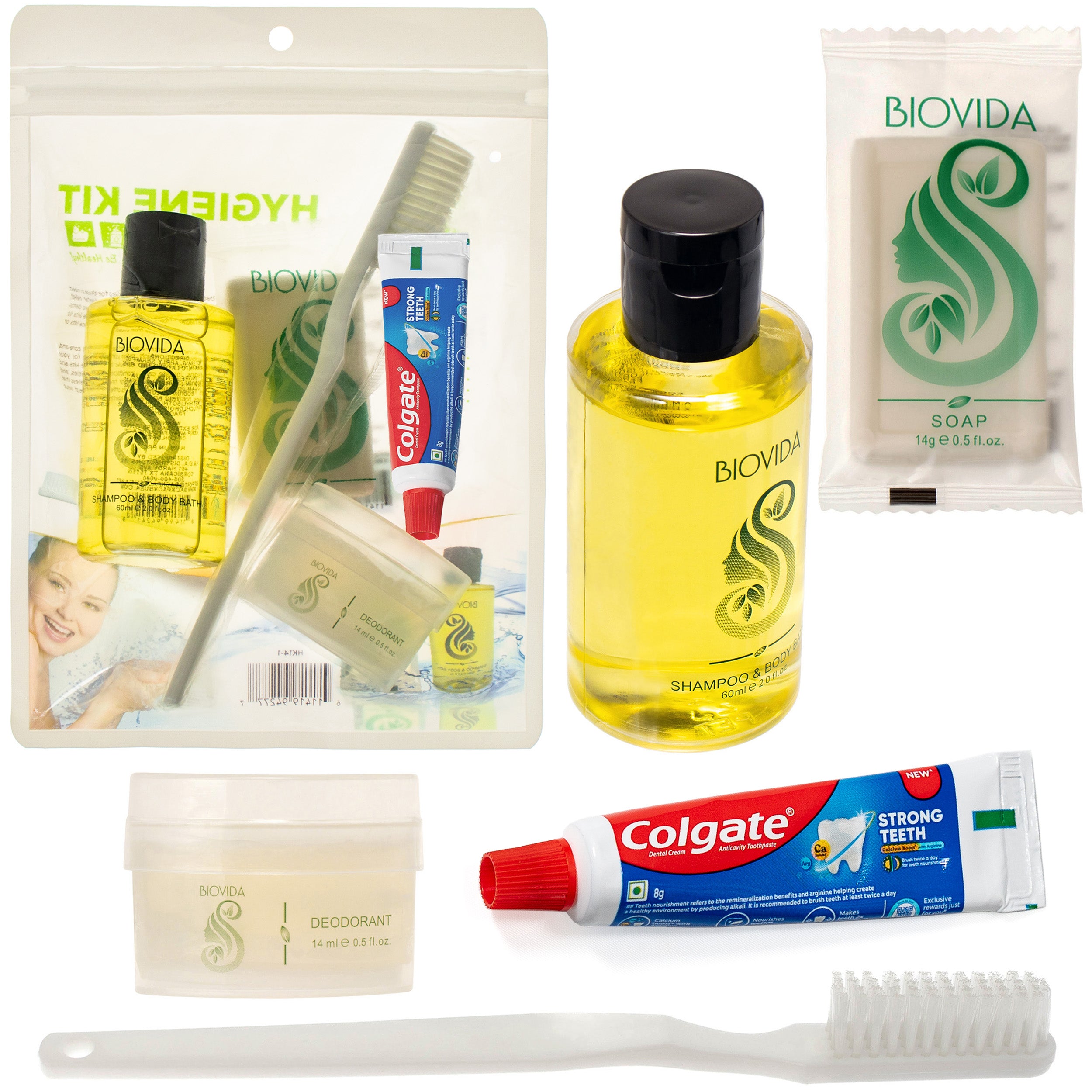 Bulk Wholesale Hygiene Kits 5 Piece | Travel, Airbnb's & Homeless Care